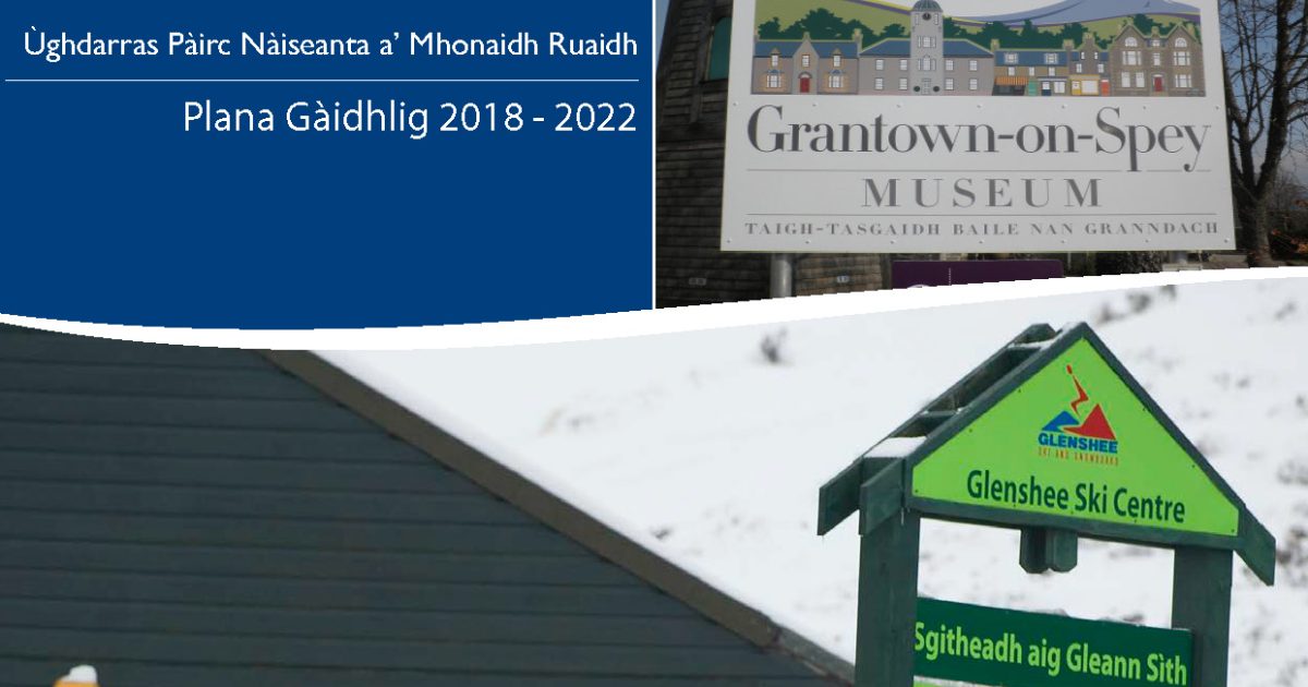 Cairngorms National Park | CNPA Gaelic Language Plan 2018-2022…